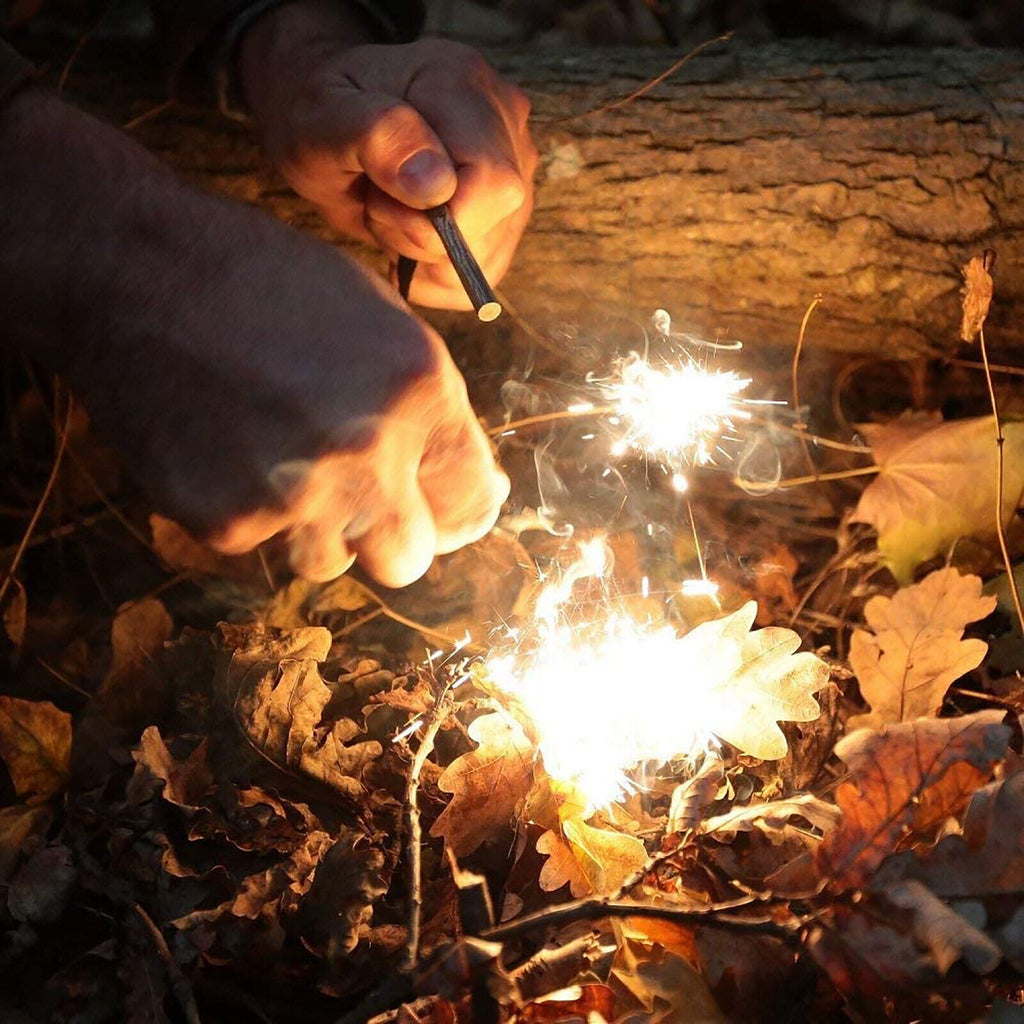 Magnesium Flint Rod Stone Fire Starter Lighter Emergency Survival Camp