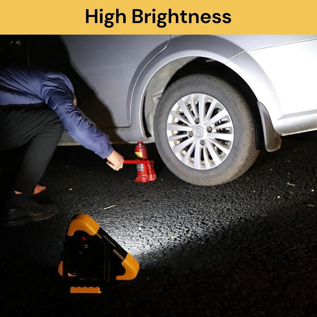 Car Warning Triangle LED Work Light Emergency Lamp Safety Flashing Sig