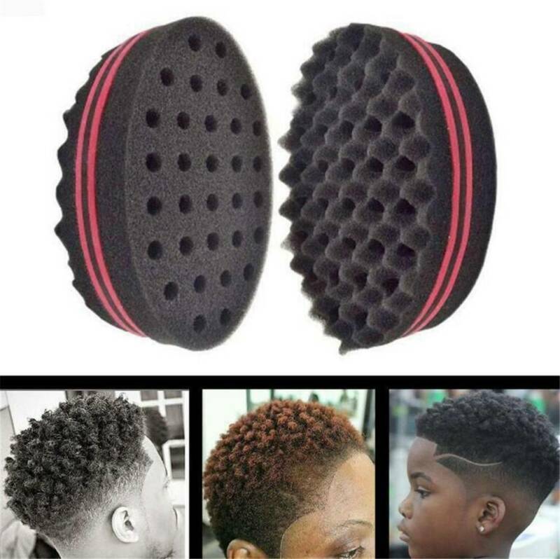 1/2Wave Barber Hair Brush Sponge for Dreads Afro Locs Twist Curl Coil