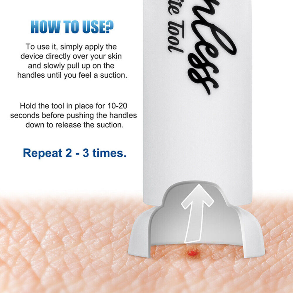 Insect Bug Bite Suction Tool First Aid Supplies Kit Sting Extractor Pu