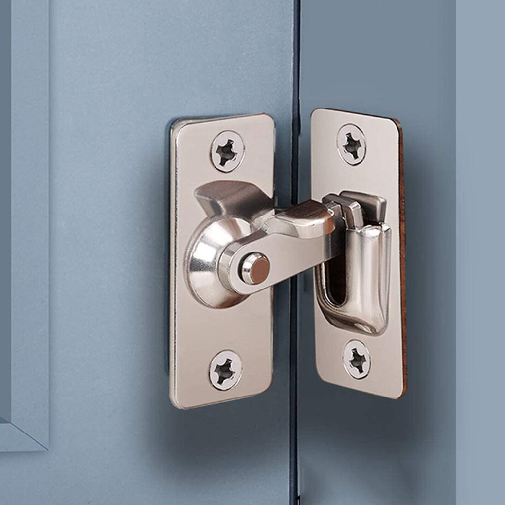 90 Degree Stainless Steel Latch Safety Right Angle Sliding Door Lock D
