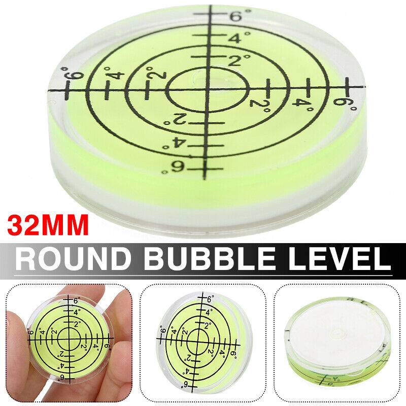 10x Green Bullseye Spirit Level Large Round Circular Bubble Vial Measu