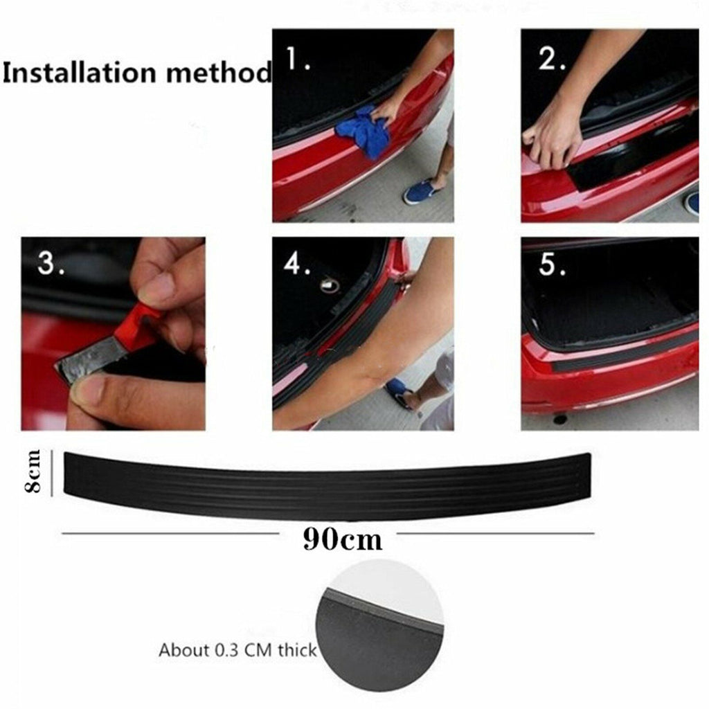 Car Trunk Rear Edge Protector Rubber Bumper Guard No Scratch Auto Univ