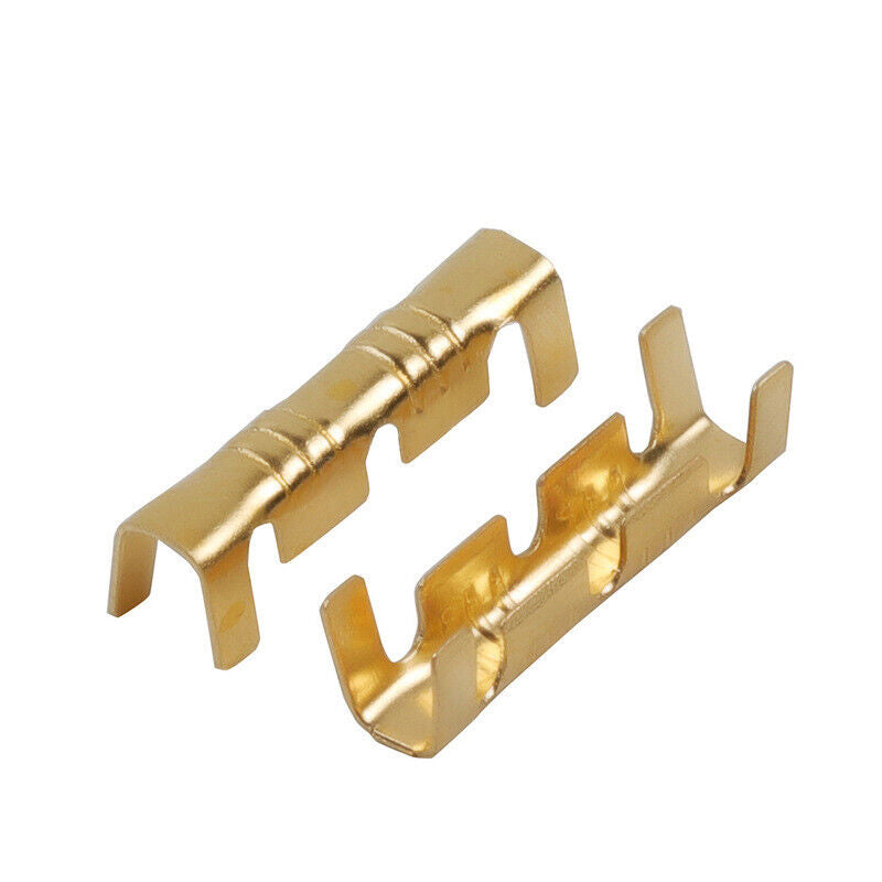 100pcs Car Brass Crimp Electrical Connector Terminal 0.5-1.5mm² Wiring