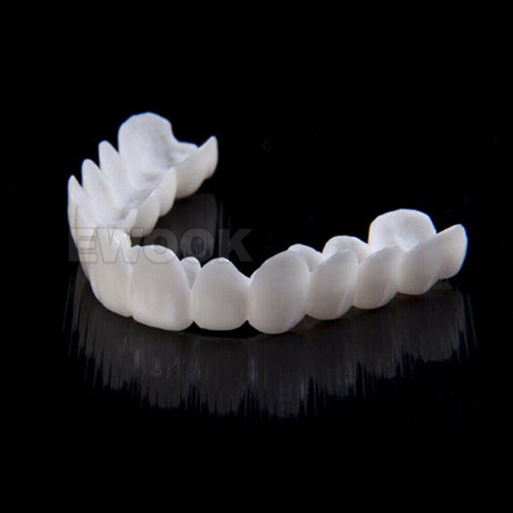 Snap On Bottom /Upper Lower False Teeth Dental Veneers Dentures Fake T