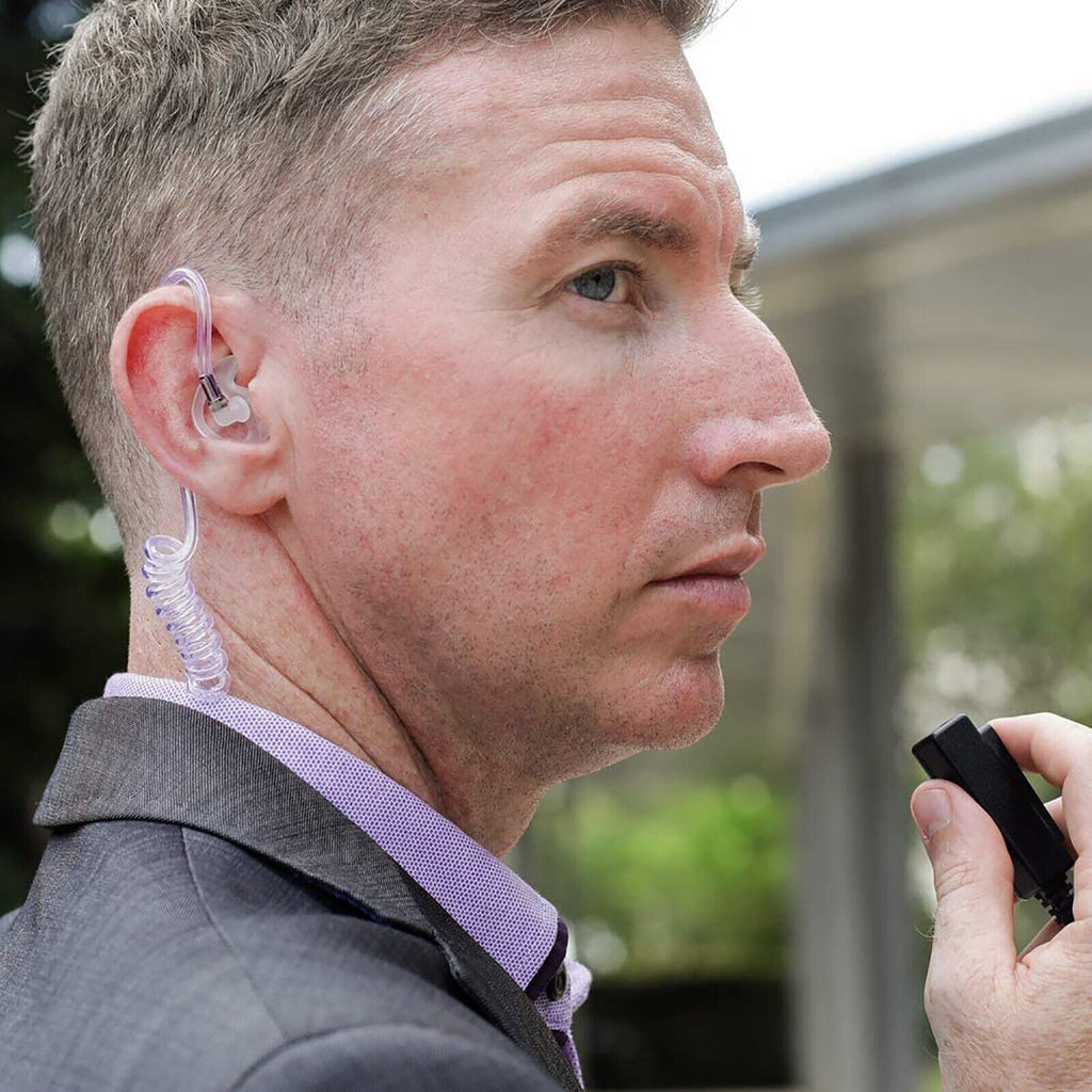 3 Pair Two Ways Radio Ear Mold Earpiece Insert Acoustic Tube Replaceme