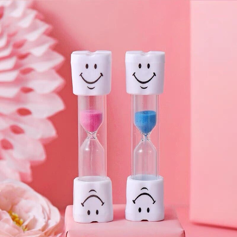 3 Mins Hourglass Sand Timer Kids Gifts Egg Kitchen Smiley Tooth Brushi