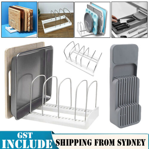 Adjustable Kitchen Bakeware Organiser Rack Baking Tray Cutting Board L